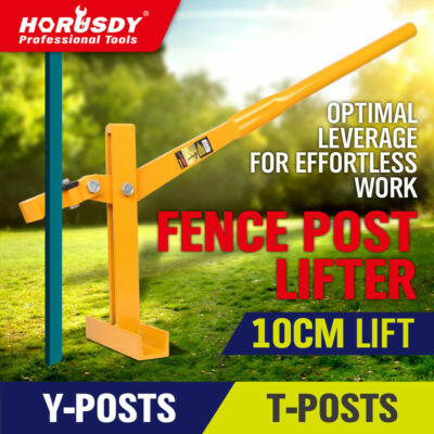 Fence Post Lifter Star Picket Puller Remover Steel Pole Fencing Farming ...