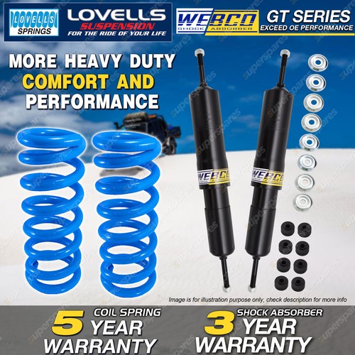 Front Webco Shock Absorbers Lovells STD Coil Springs for FORD Maverick ...