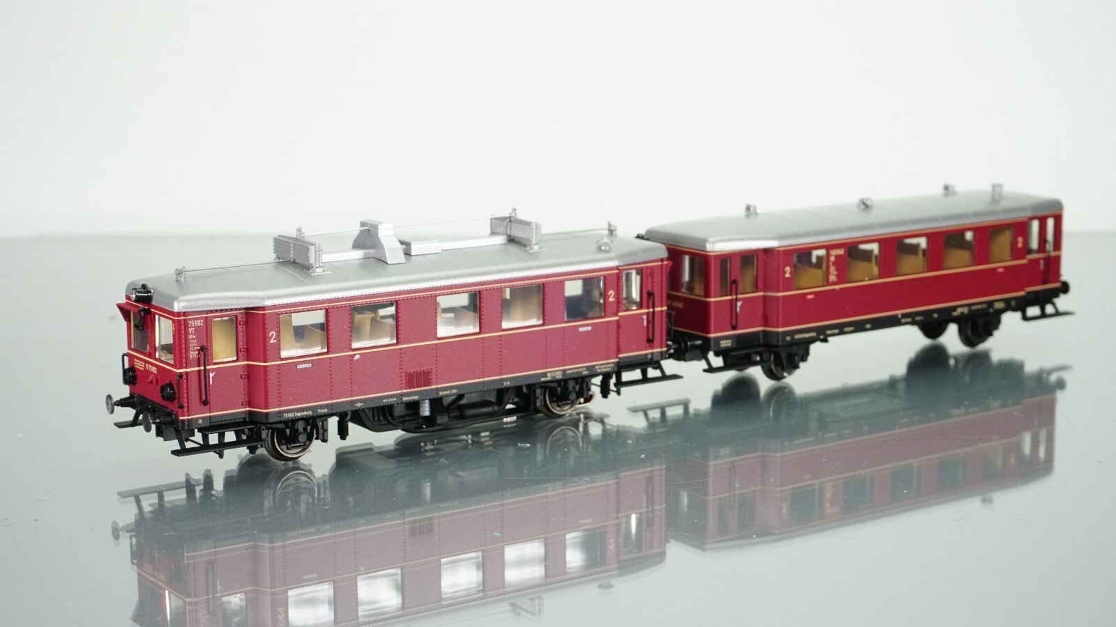 Marklin 37705 Powered Railcar VT75 + VB140 MFX w/Sound HO scale | eBay