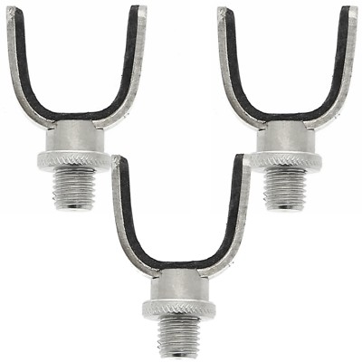 Rod Rest U Butt Grip 3 x Stainless Steel Carp Rod Pod Rests Grips ...