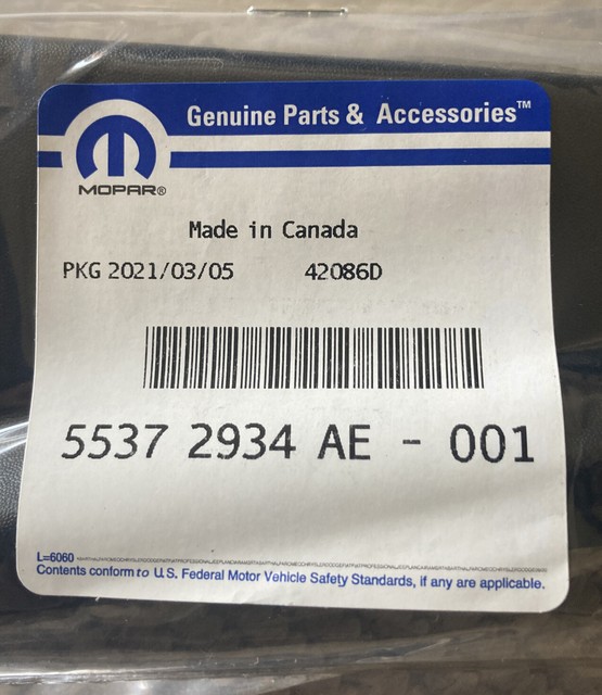 Quarter Panel Molding Mopar 55372934AE for sale online | eBay