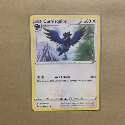 Corvisquire 220/264 Fusion Strike Pokemon TCG Card NM | eBay
