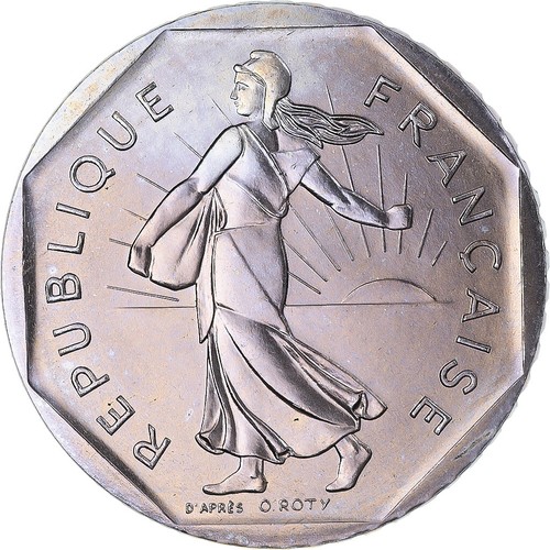 [#343517] Coin, France, Semeuse, 2 Francs, 1979, Paris, série FDC, MS ...