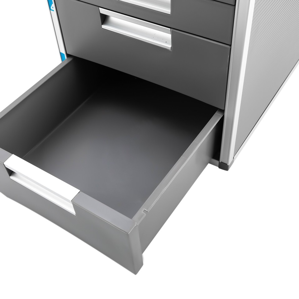 Office Desktop File Cabinet Storage Filing Cabinet 5 Drawer w/ Label ...