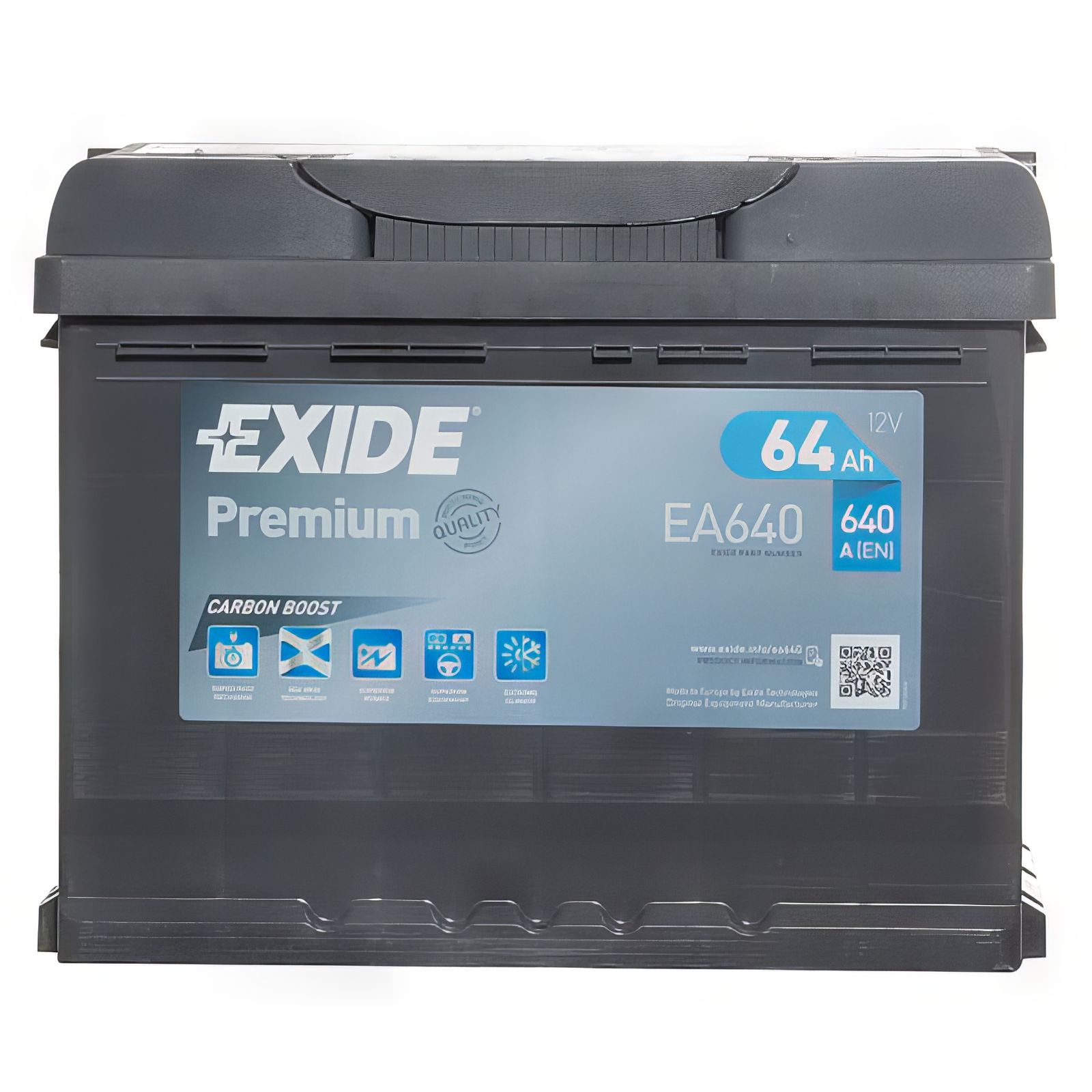 EA640 Premium 027 12V Car Battery 5 Year Guarantee 64AH 640CCA 0/1 B13 ...