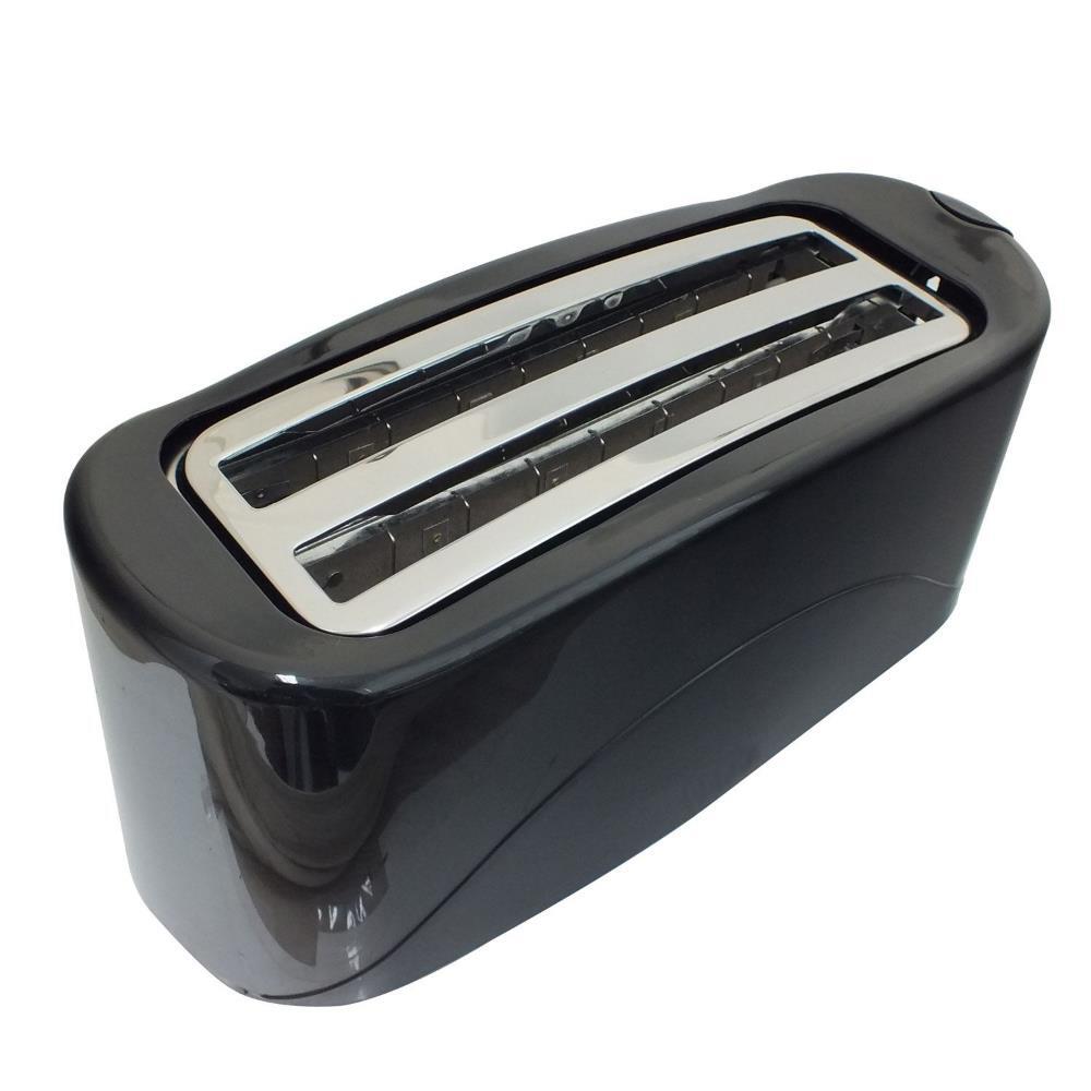 PREMIUM BLACK 1300W 4-SLICE COOL TOUCH TOASTER w/ CRUMB TRAY 7 BROWNING ...