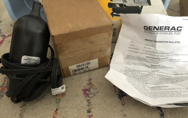 Generac - 084918G Hot Start Block Heater 1500w 120v for sale online | eBay
