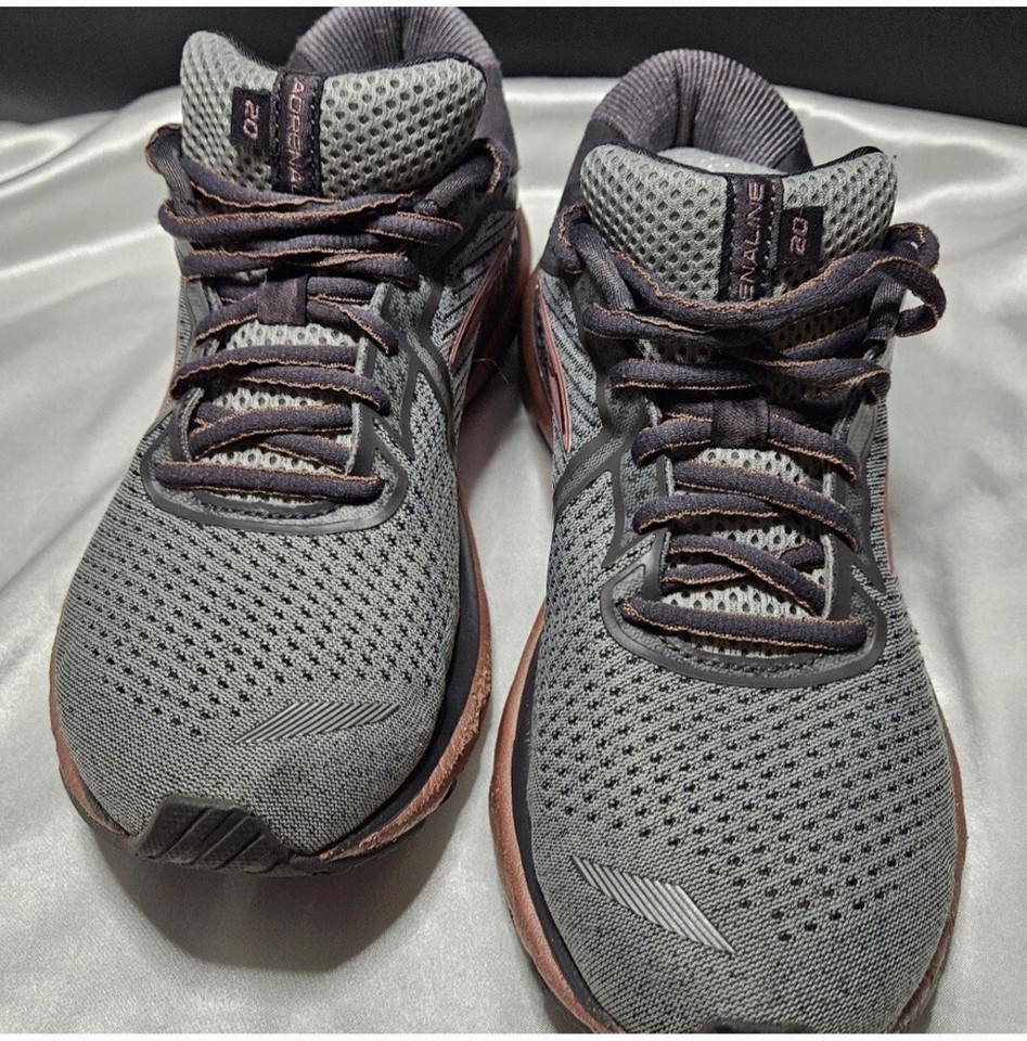 Brooks Adrenaline 20 Guide Rails Running Shoes Gray/Peach Women’s Size ...