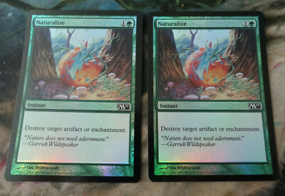2x Foil MTG Naturalize English Magic the Gathering M11 2010 | eBay