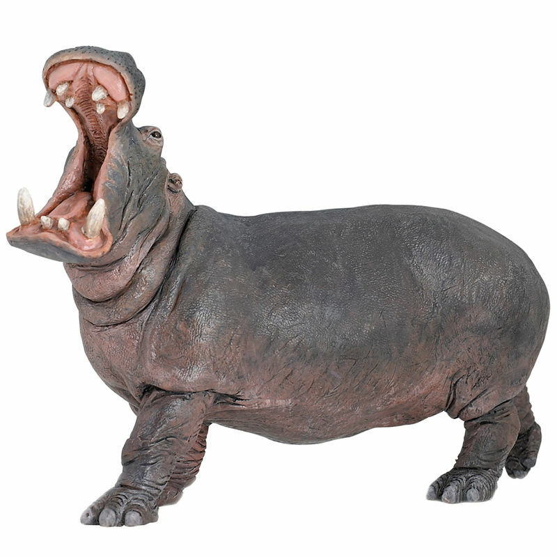 HIPPOPOTAMUS HIPPO WILD ANIMAL FIGURE - PAPO REF 50051 - BRAND NEW WITH ...