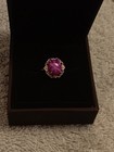 Rare Vintage Star Ruby Ring In Beautifully Filigreed 14kt White Gold ...