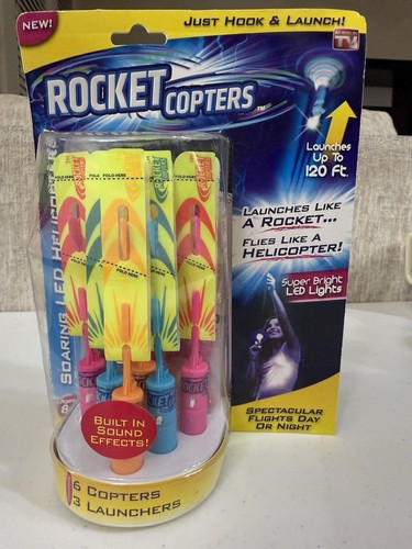 Rocket Copters Soaring LED Helicopters As Seen On TV 6 Pack Multicolor ...