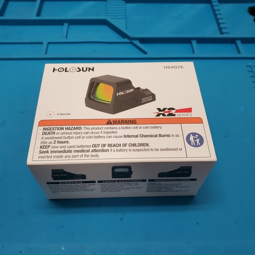 🔥 HOLOSUN 407K-X2 Red Dot W/ LOBOS Ind Ruger Mk Mount, Dream Plastics ...