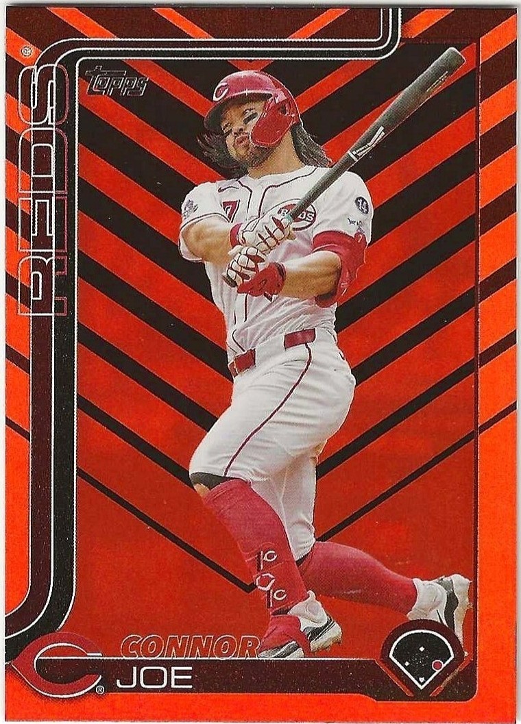 2025 Topps Update Series - Connor Joe #US58 Holiday Orange & Black Foil ...