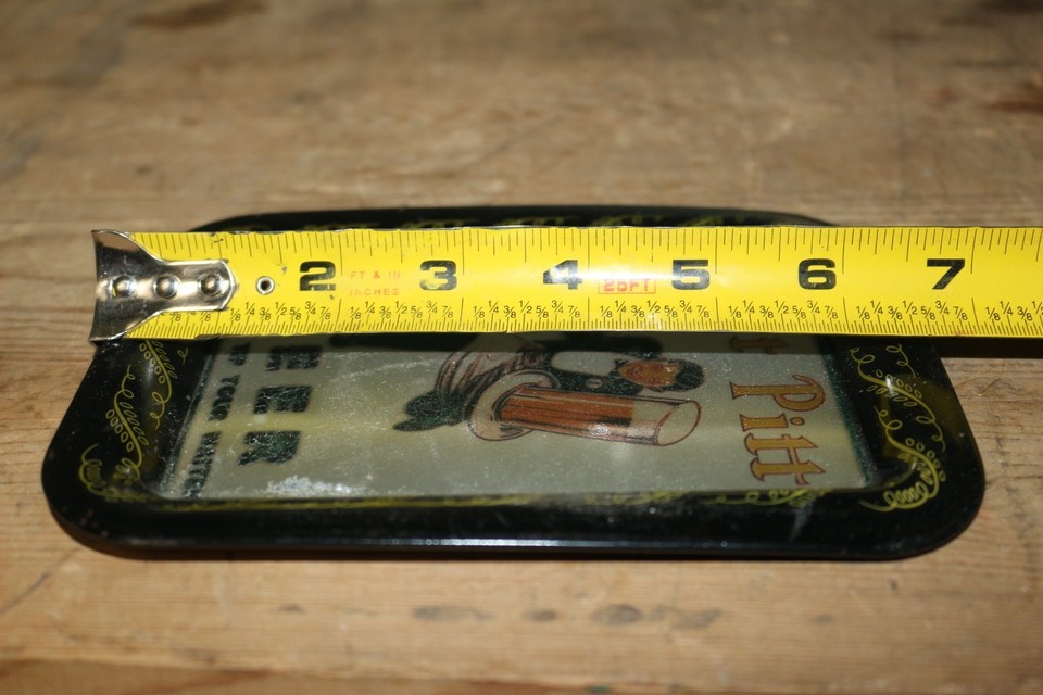 Rare Vintage 1930's Fort Pitt Beer Running Waiter Metal Tip Tray NICE ...