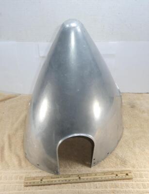 VINTAGE Aluminum Airplane Nose Cone Spinner Wall Art Deco Sculpture ...