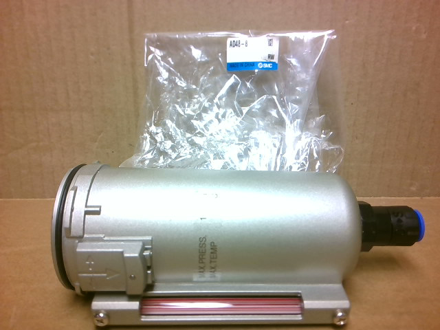 SMC AD48-8 Filter Bowl Auto Drain 3/8" Fitting w/ Sight Glass - No Box ...