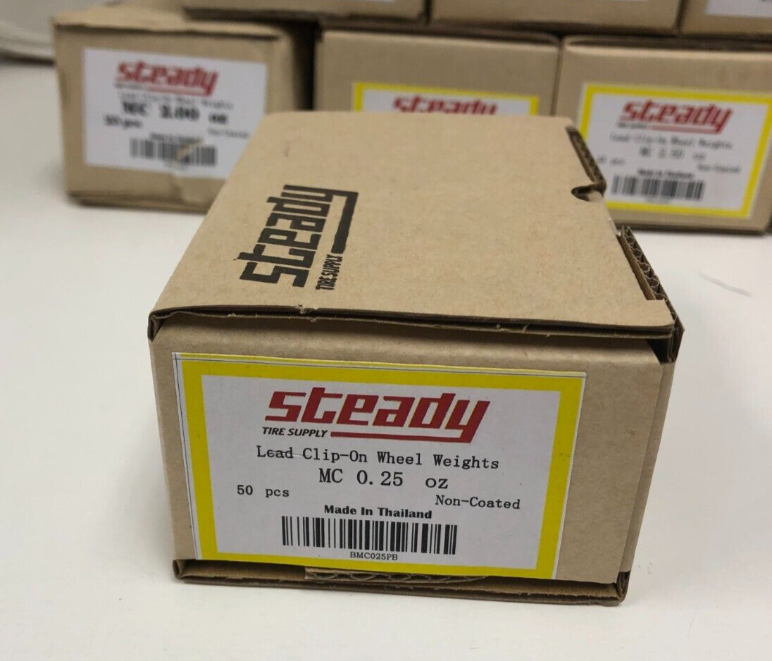Tire Wheel Balancing Weights MC Type Uncoated Lead Clip On .25 oz pcs ...
