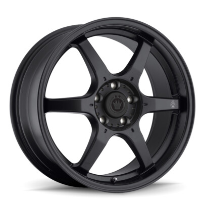15x6.5 +38 Konig Backbone 4x100 Matte Black Milling Logo Wheels (Set of ...