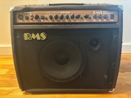 RMS AC40 40 Watt Solid State Acoustic Electric Guitar & Microphone Amp Amplifier | eBay
