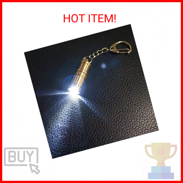 Super Mini Small Tiny Keychain Flashlight, Smallest Bright Key Ring ...
