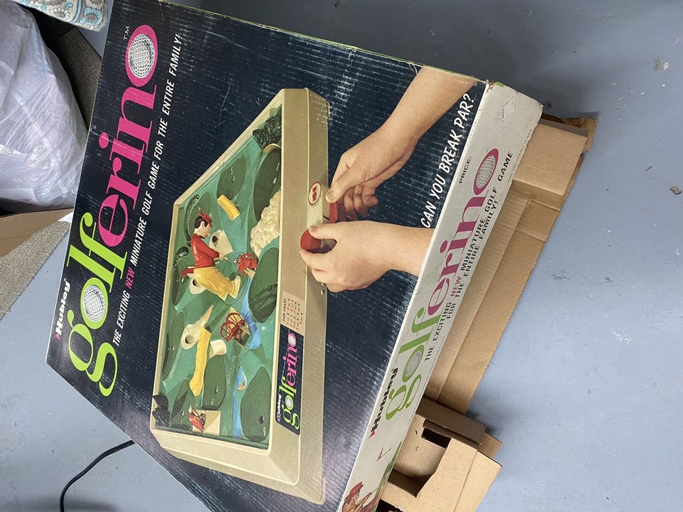 Vtg 1962 Hubley GOLFERINO Tabletop Mini Golf Game 995 ORIGINAL BOX ...