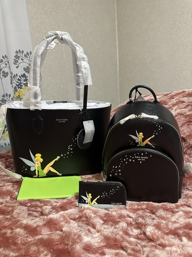 Disney Parks Kate Spade Tinkerbell Backpack Tote Bag And Wallet Set | eBay