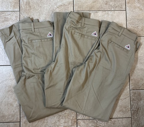 Bulwark FR Work Pants Khaki 34x32 Flame Resistant Pants Straight ...