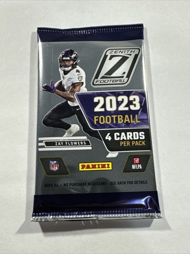 (1) 2023 Panini Zenith NFL Football Factory Pack From Blaster Bo Cards ...