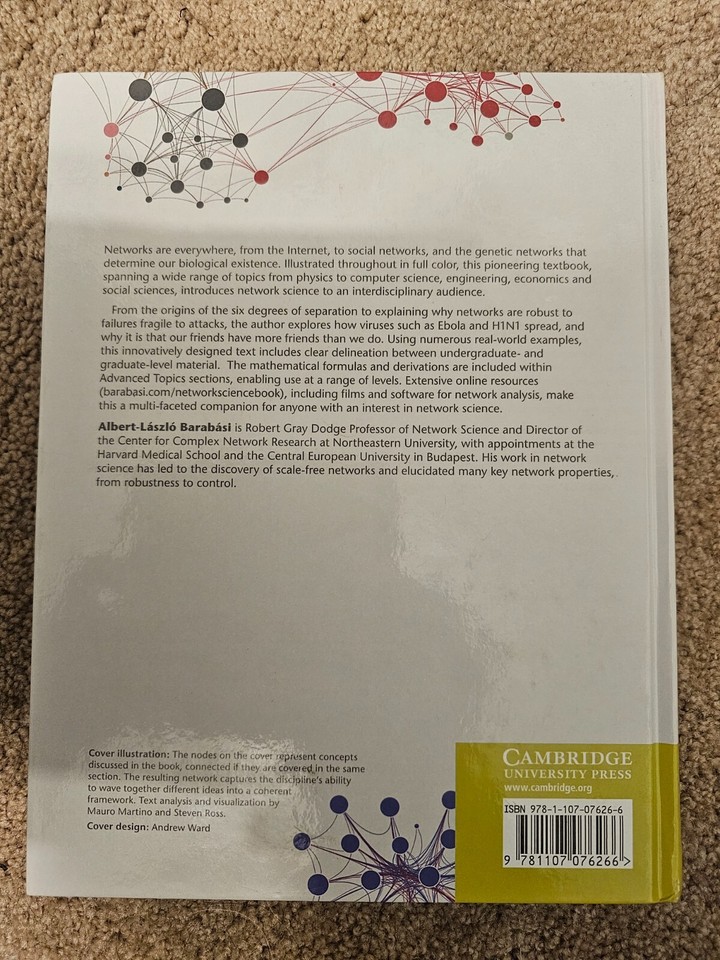 Network Science by Albert-László Barabási (2016, Hardcover ...