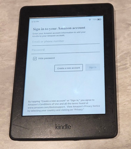 Amazon Kindle Paperwhite 3rd (7th Generation) Wi-Fi, Black, [Grade D ...