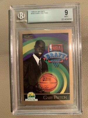 1990-91 SkyBox #365 RC Gary Payton Rookie Card BGS 9 Mint | eBay
