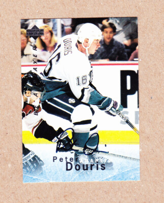 Peter Douris signed 1995-96 UD Be A Player certified card #S25 Anaheim ...
