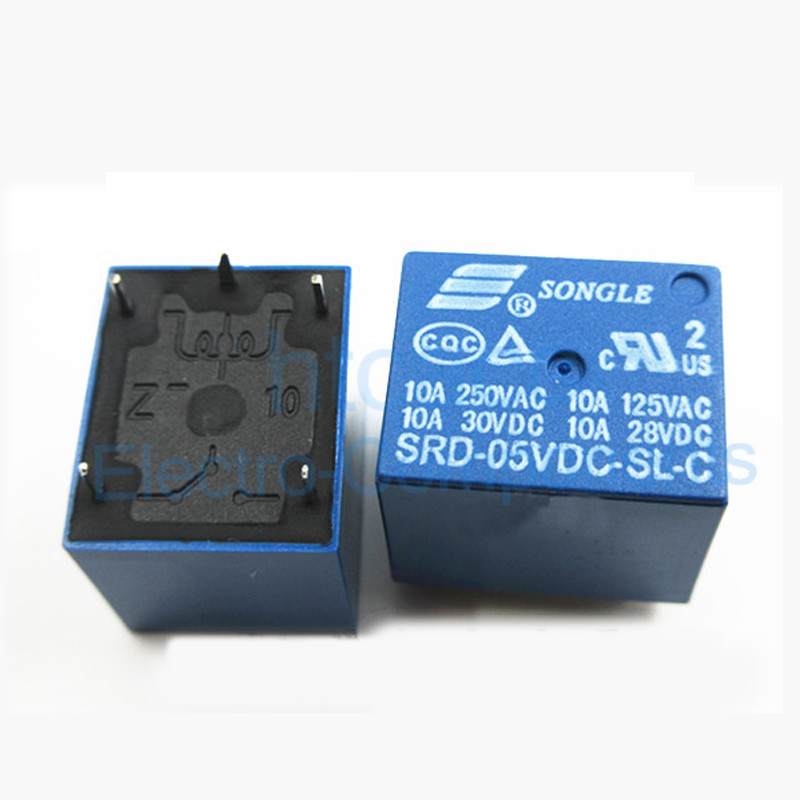 SRD-05VDC-SL-C Mini 5VDC 5 Pins SONGLE Power Relay PCB Type 10PCS | eBay