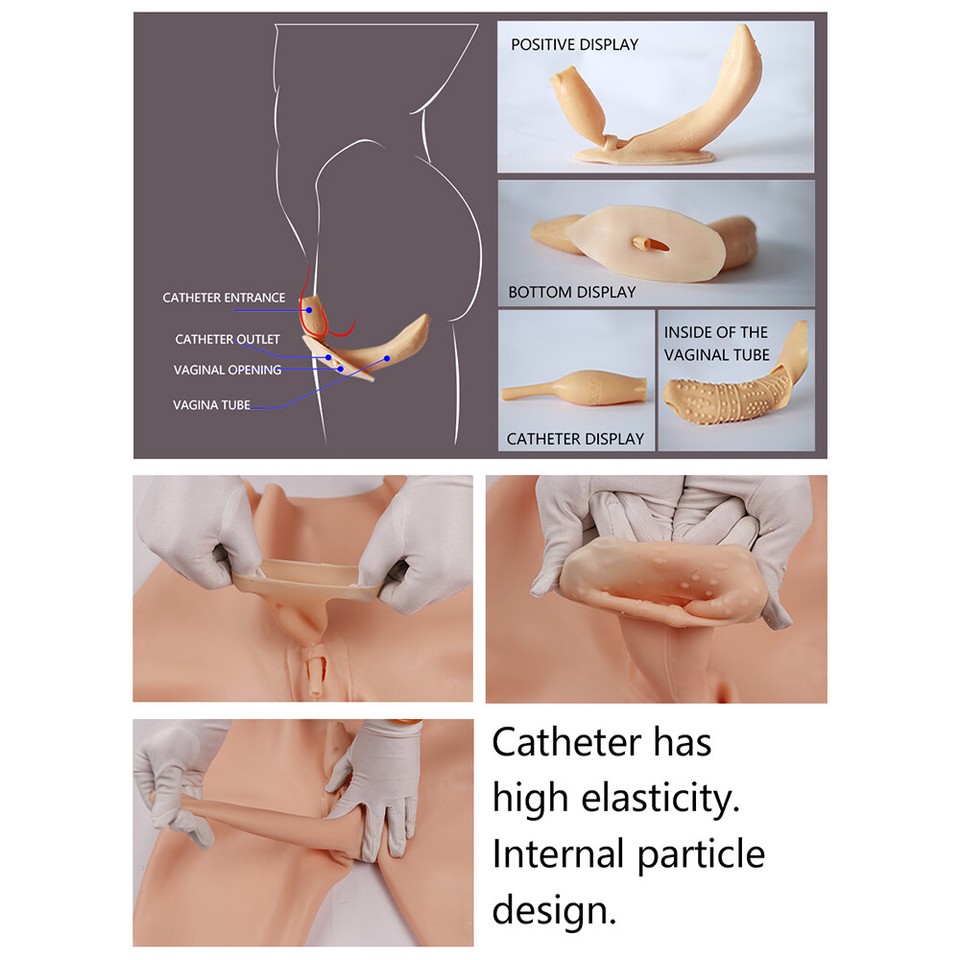 Silicone BodySuit Breast Forms Fake Vagina Hip Shaping Female Body Suit C-E Cup | eBay