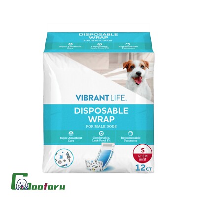 Vibrant Life Disposable Male Wraps for Dogs | eBay