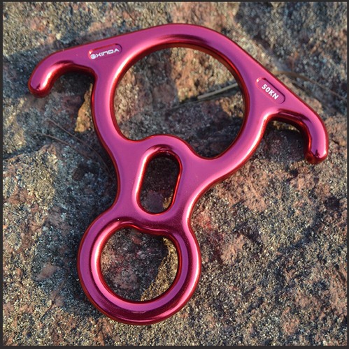 50KN Tree Arborist Rock Climbing Figure 8 Descender Rappelling Belay ...