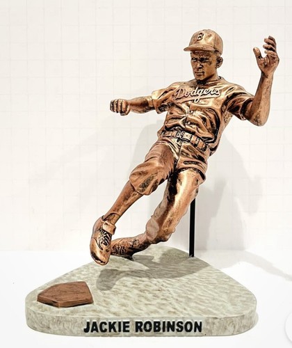 Jackie Robinson Bronzed Replica Statue Of The Statue At Dodger Stadium ...