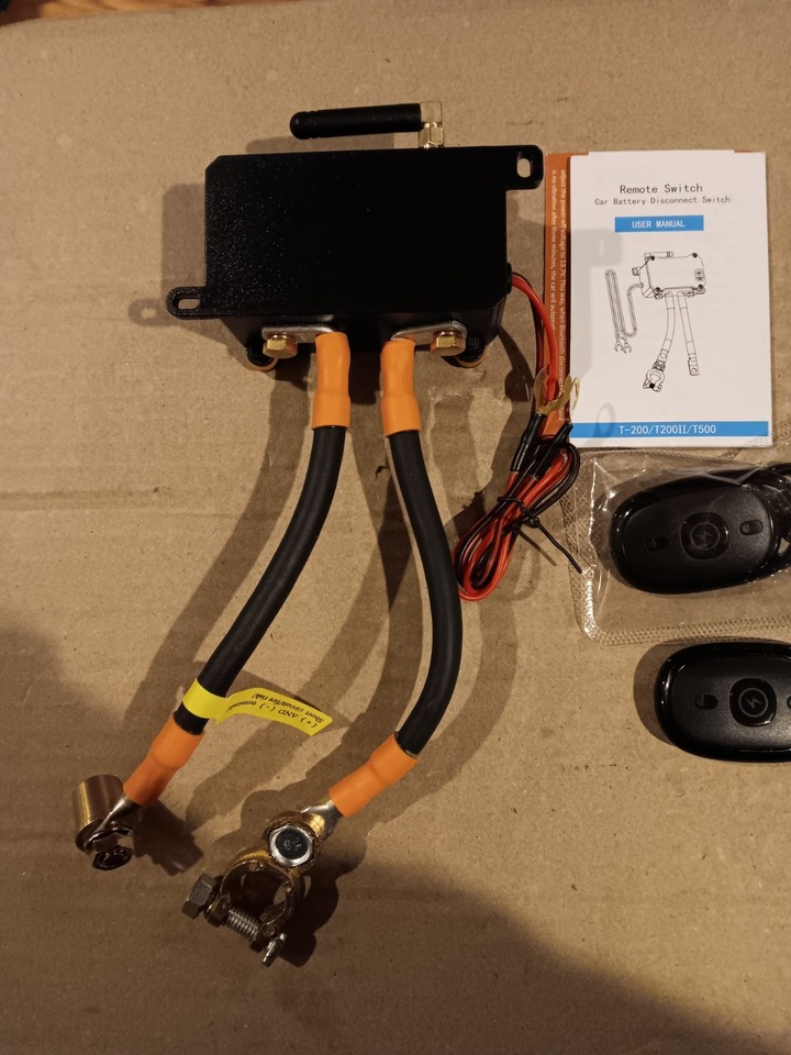 Automotive Battery Disconnect Switch - Automatic Power Cut-Off, 320A ...