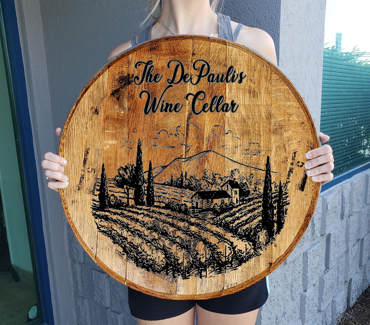 Wine Cellar Signs Personalized Wine Cave Metal Sign Wine Cellar Home