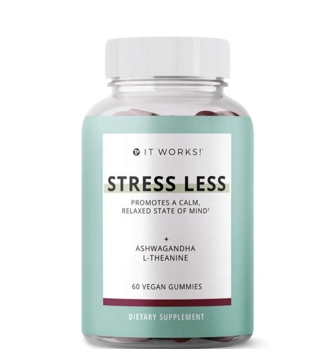 It Works! Stress Less Gummies New Sealed Promotes A Calm Relaxed State ...