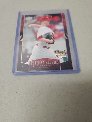 2007 CHRIS NARVESON UD PREMIER GOLD ROOKIE CARD. ST. LOUIS CARDINALS ...