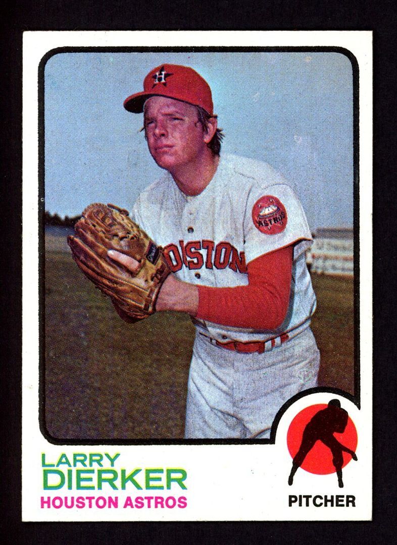1973 Topps #375 Larry Dierker - Houston Astros - VGEX (stain) - ID068 ...