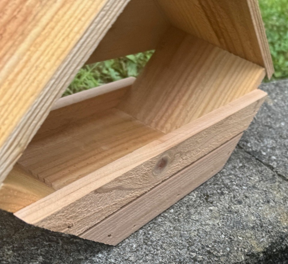 Dove Nesting Box Birdhouse Nest Cedar Wood Outdoor Bird House Mourning ...