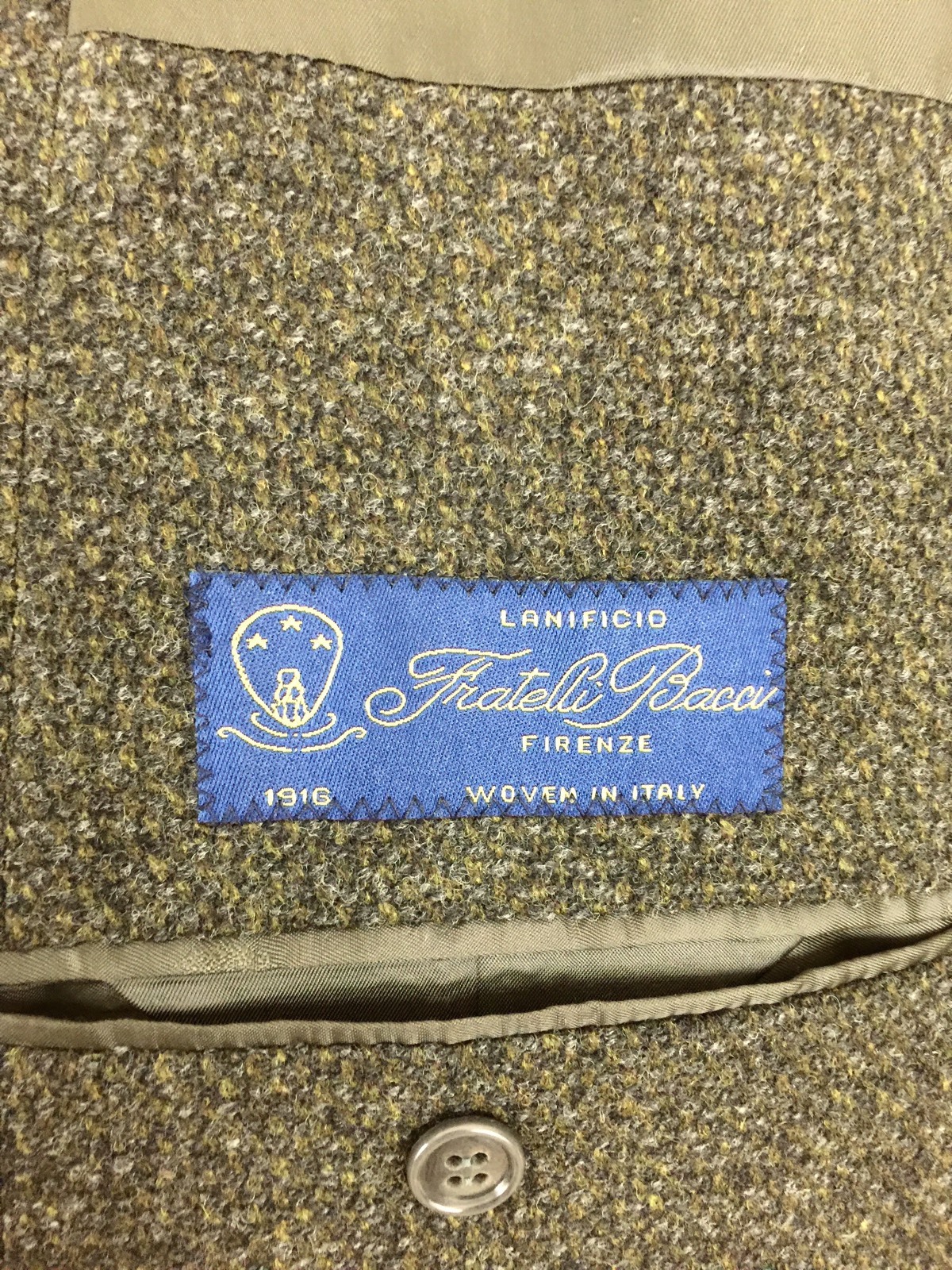 Rogatis Lanificio Fratelli Bacci Woven Wool Mens Sport Coat Blazer Sz ...