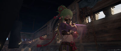 Anime girls genshin impact kuki shinobu mask playmat gaming mat | eBay