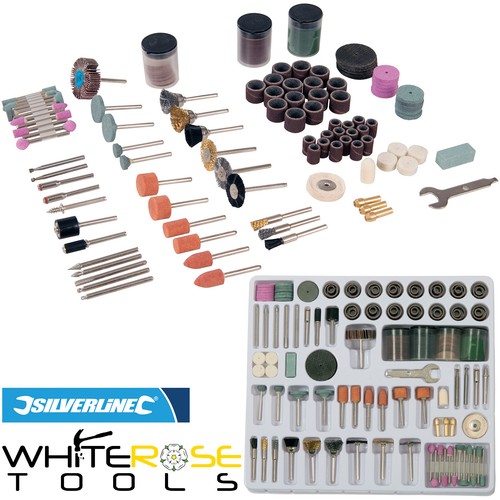 Silverline Rotary Tool Accessory Kit Hobby Cutting Sanding Grinding ...