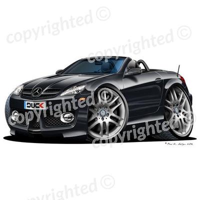 To Fit Mercedes SLK - Vinyl Wall Art Sticker - Black | eBay UK