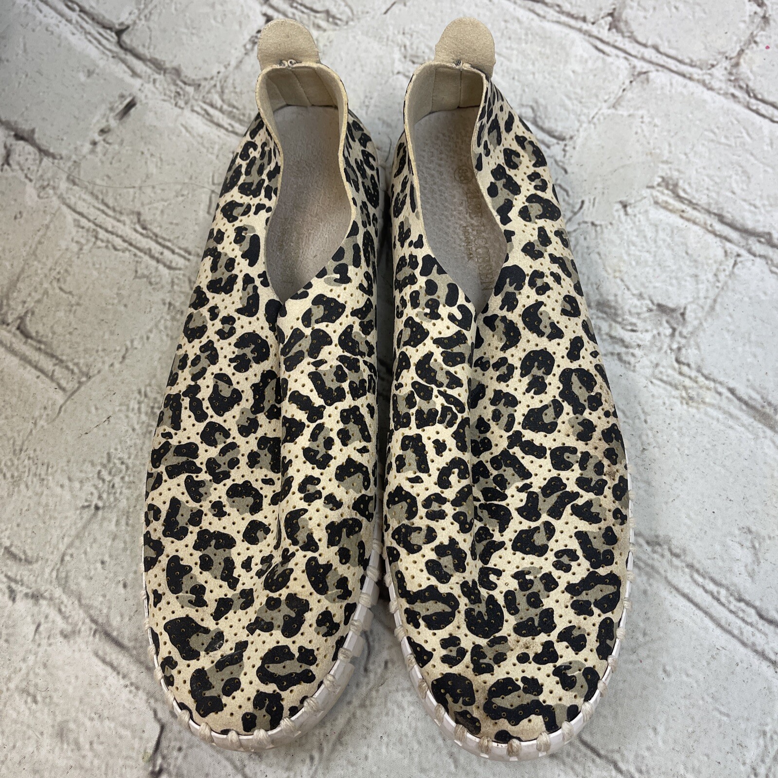 Ilse Jacobsen Hornbaek Leopard Print Slip-On Shoes Si… - Gem