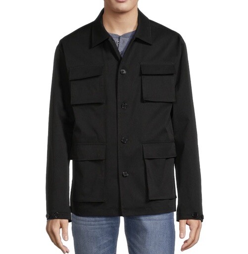 SALE George Mens Utility Jacket, Black or Stonewash, New | eBay